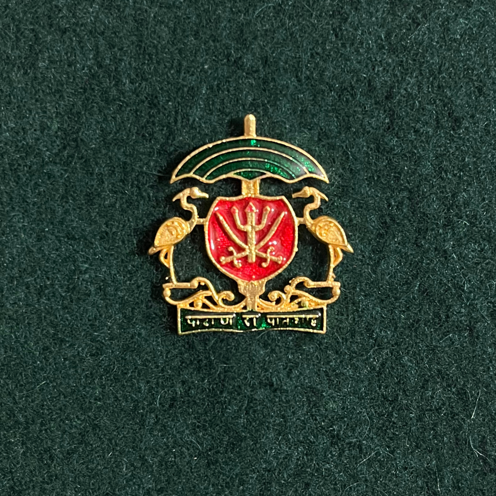 Solanki Clan Red Meenakari Golden Monogram – Rajanyas